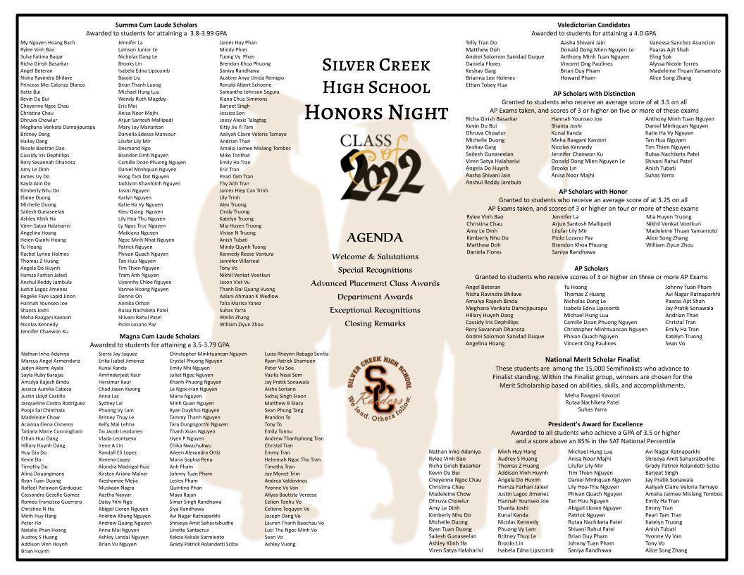 Senior Honors Night: Class of 2022 – Raider Review